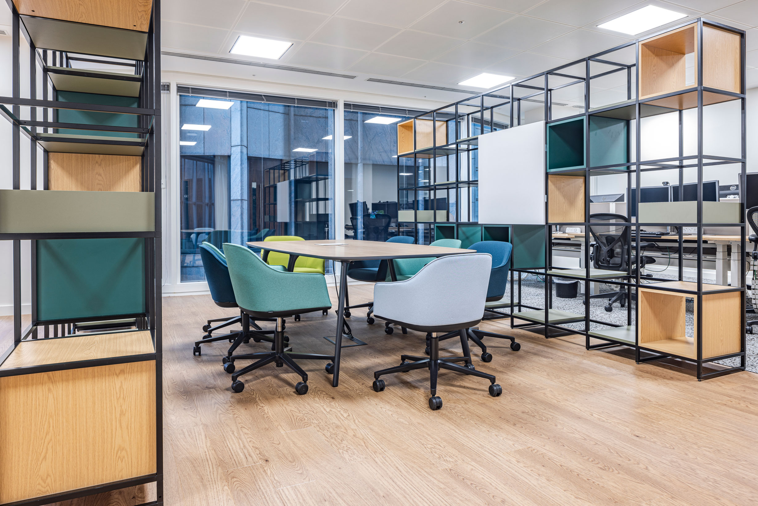 Rethinking Office Partition Walls with Plexus Modular Shelving - Your ...
